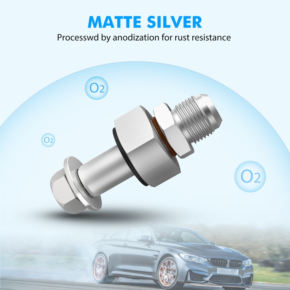 No Welding Aluminum Universal 8AN Fuel Tank Return Line Fitting Bung ...