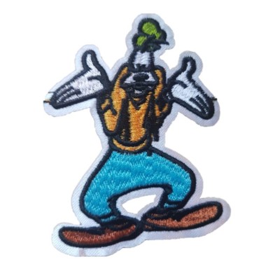 Goofy Cartoon Iron On Patch Sew on Embroidered Transfer Mickey Mouse ...
