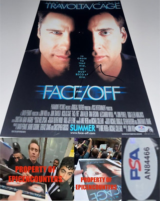 NICOLAS CAGE SIGNED FACE/OFF 12X18 POSTER PHOTO W/EXACT PROOF PSA/DNA ...