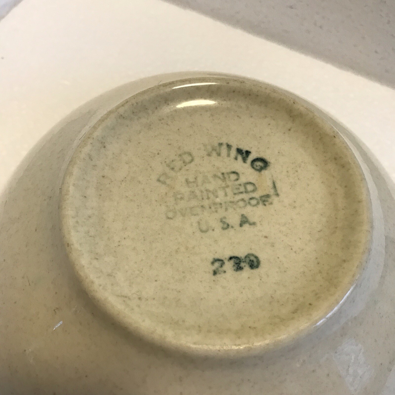 Vintage RED WING POTTERY Hand Painted - RANDOM HARVEST - 6.5" SOUP BOWL ...