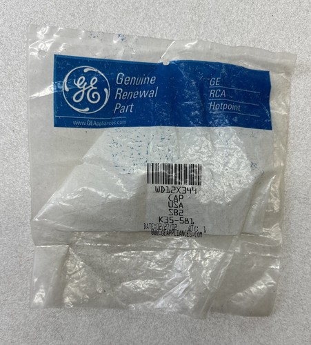 Genuine OEM GE WD12X344 Dishwasher Upper Rack Slide End Cap Stop Clip ...