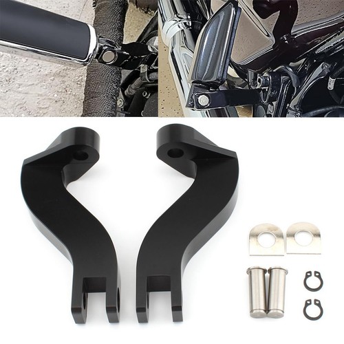 Passenger Rear Foot Peg Mount Kits Black For Harley Touring Glide 1993 ...