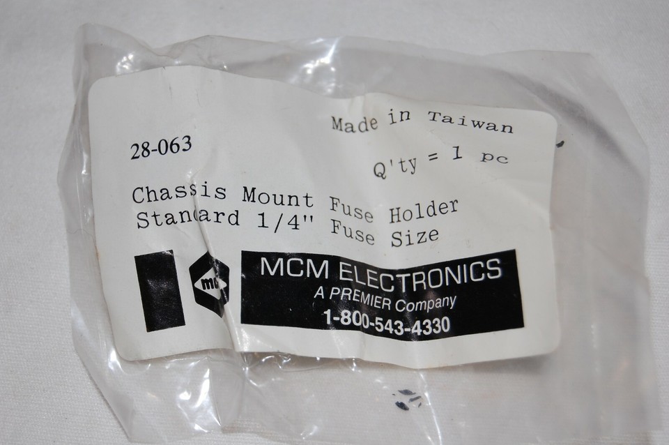 Lot of 4 Chassis Mount Fuse Holder For standard 6x30mm Glass Fuses | eBay