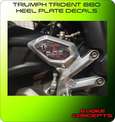 Triumph Trident 660 - Heel Plate Decals | eBay UK