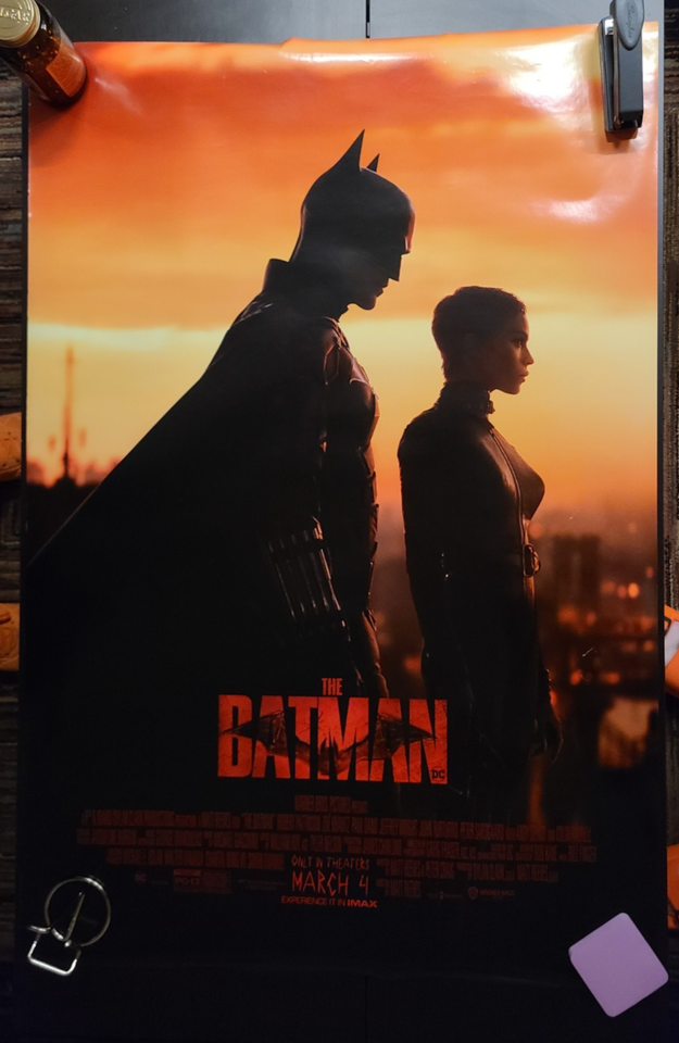 THE BATMAN 2022 Original Theatrical Poster 27x40 Robert Pattinson Zoe ...