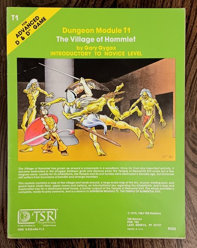 'The Village Of Hommlet' Advanced D&D Module TSR 9026 Adventure 1979 Original | eBay