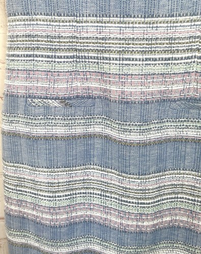 Talbots Womens Dress Sz 2P Cotton Tweed Sleeveless Spring Summer Knee ...