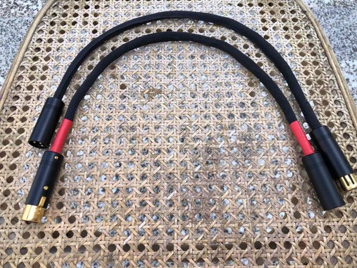Gold&Silver mix Wire 1m pair XLR Custom Made Interconnect Cable-Japan ...