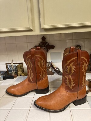 TONY LAMA COGNAC WESTERN ROCKABILLY COWBOY ENGINEER BOOTS 10.5 EE ...
