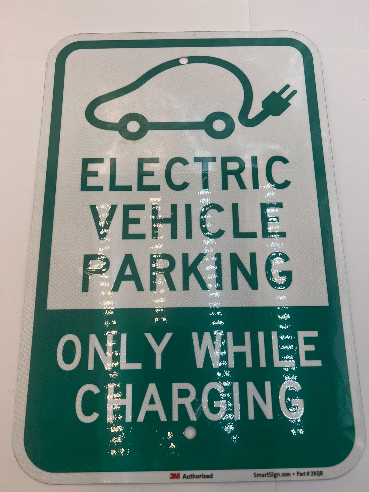 SmartSign 18 x 12 inch Electric Vehicle Parking - Only While Charging ...