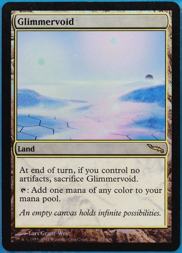 Glimmervoid FOIL Mirrodin HEAVILY PLD Land Rare MAGIC CARD (ID# 475293) ABUGames | eBay