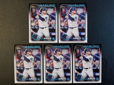 (5) 2024 Topps Jacob Amaya RCs # 144 Seattle Mariners | eBay