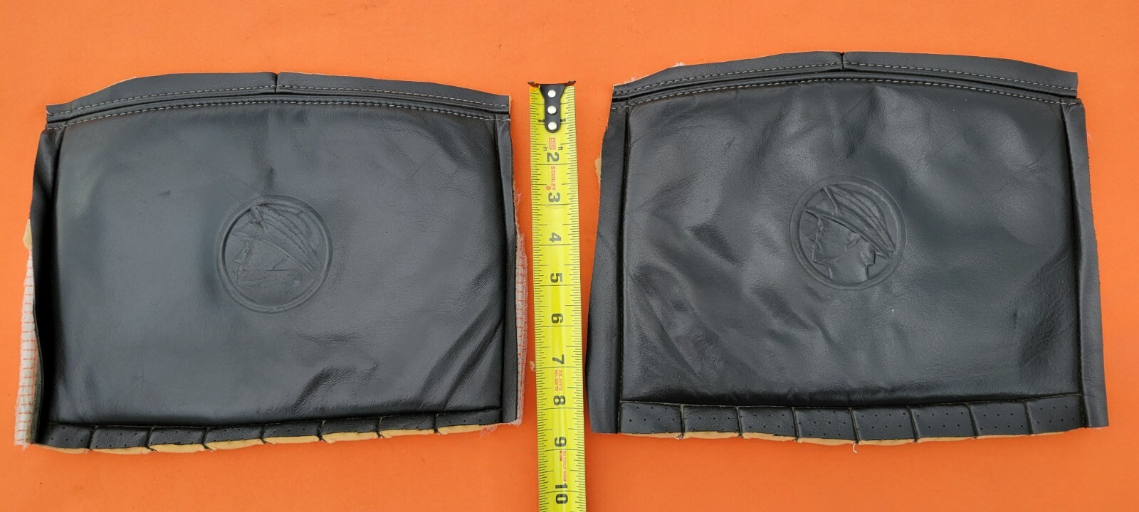 2003 2004 MERCURY MARAUDER FRONT SEAT LEATHER LOGO DRIVER PASSENGER ...