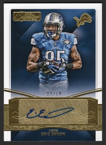 Eric Ebron 2015 Donruss Signature Series Autograph GOLD #109 Auto Lions ...