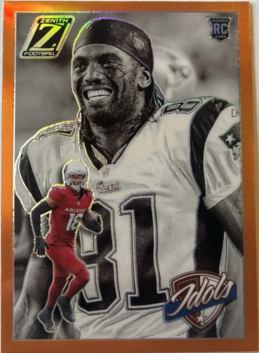 2024 Panini Zenith - Idols Randy Moss, Marvin Harrison Jr. #12 Orange ...