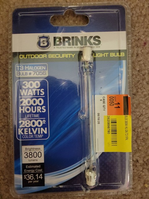 Brinks 7056 Bulb 300w Light T3 Halogen 3800 Lumens for sale online | eBay