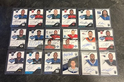 HUGE Panini 2016-18 Elite PEN PALS On Card Rookie Auto 18X LOT White ...