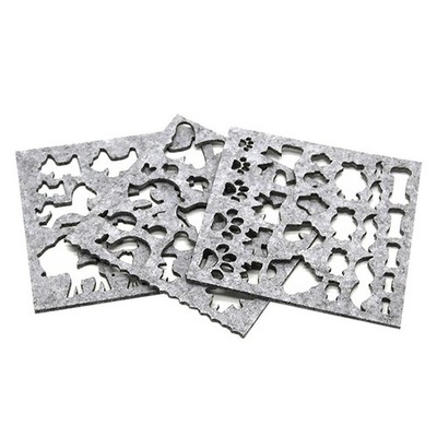 7 Pcs Needle Felt Mold Felting Templates Embroidery Kit Stencils | eBay ...
