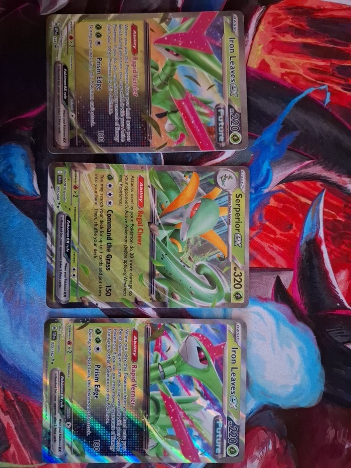 Pokemon TCG Grass EX Bundle - Iron Leaves EX And Serperior EX | eBay UK