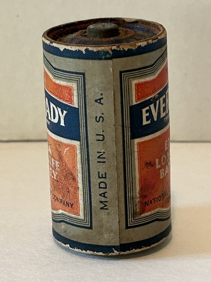 1941 Old Vintage EVEREADY EXTRA LONG LIFE BATTERY No. 950 SIZE D ...