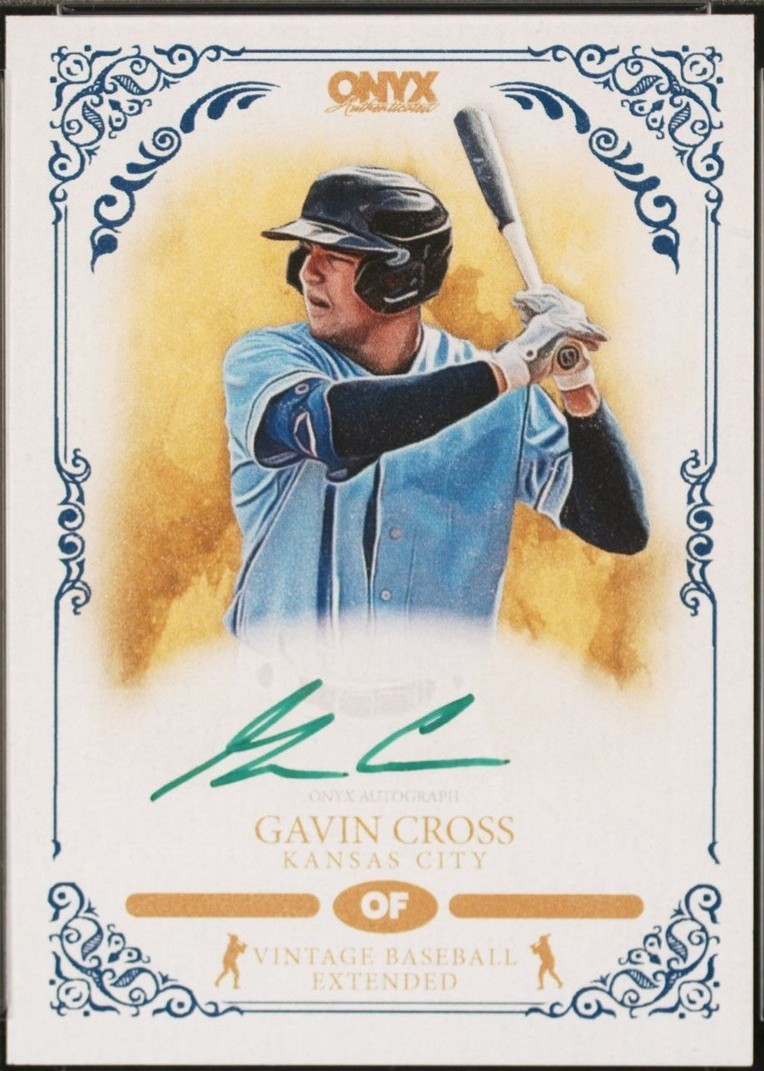 2021 Onyx Vintage Extended - Gavin Cross #EAGC Green Ink Autographs /50 ...