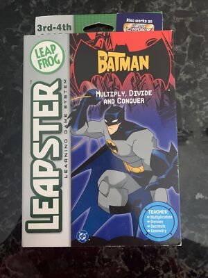New Sealed Leap Frog Leapster Game "The Batman" 3rd-4th Grade Math DC ...