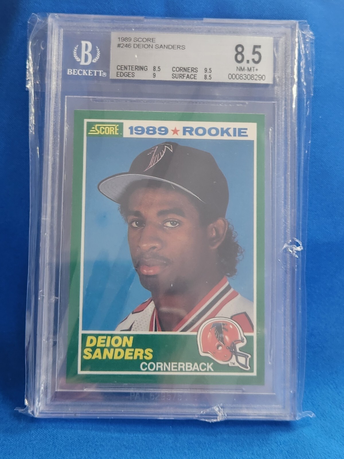 1989 Score #246 Deion Sanders Rookie Card RC BGS 8.5 | eBay
