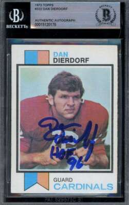 Dan Dierdorf Beckett BAS Signed 1973 Topps Rookie Autograph | eBay