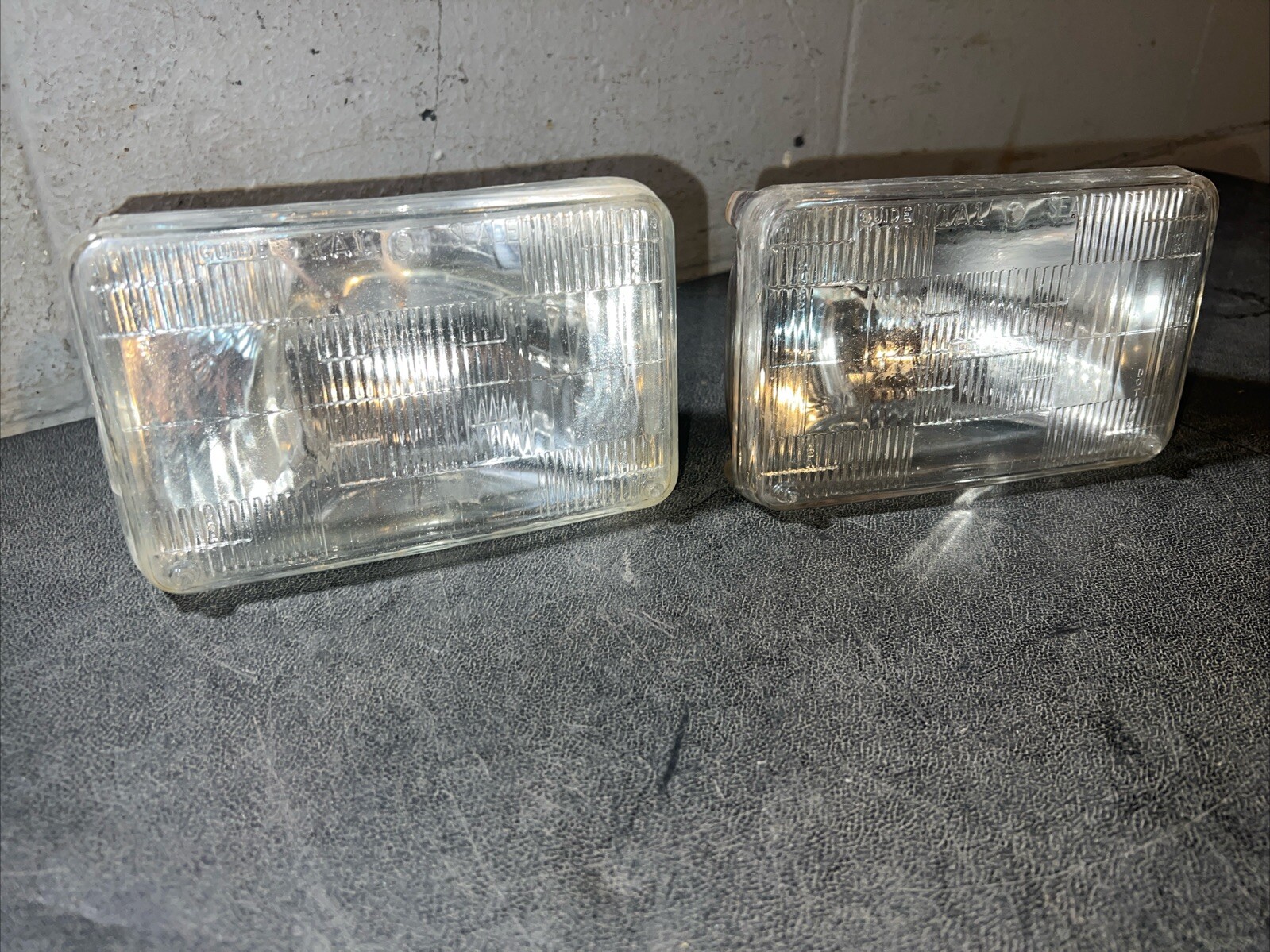 Lot Of 2 Guide 1A1 Halogen Sealed Beam Headlights Chevy Squarebody OEM ...