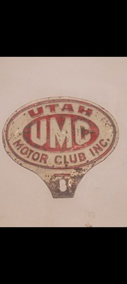 Utah Antique Metal Car Club License Plate Topper 1940s Very Rare | eBay
