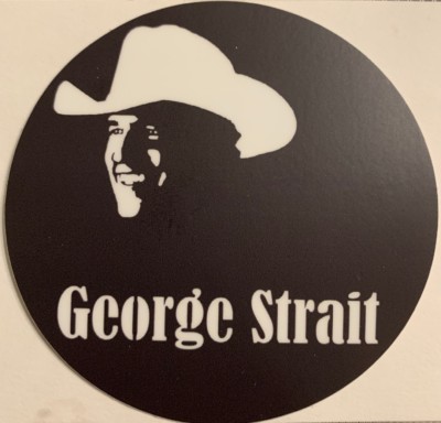 George Strait King of Country Sticker For Skateboard Car Laptop Luggage ...