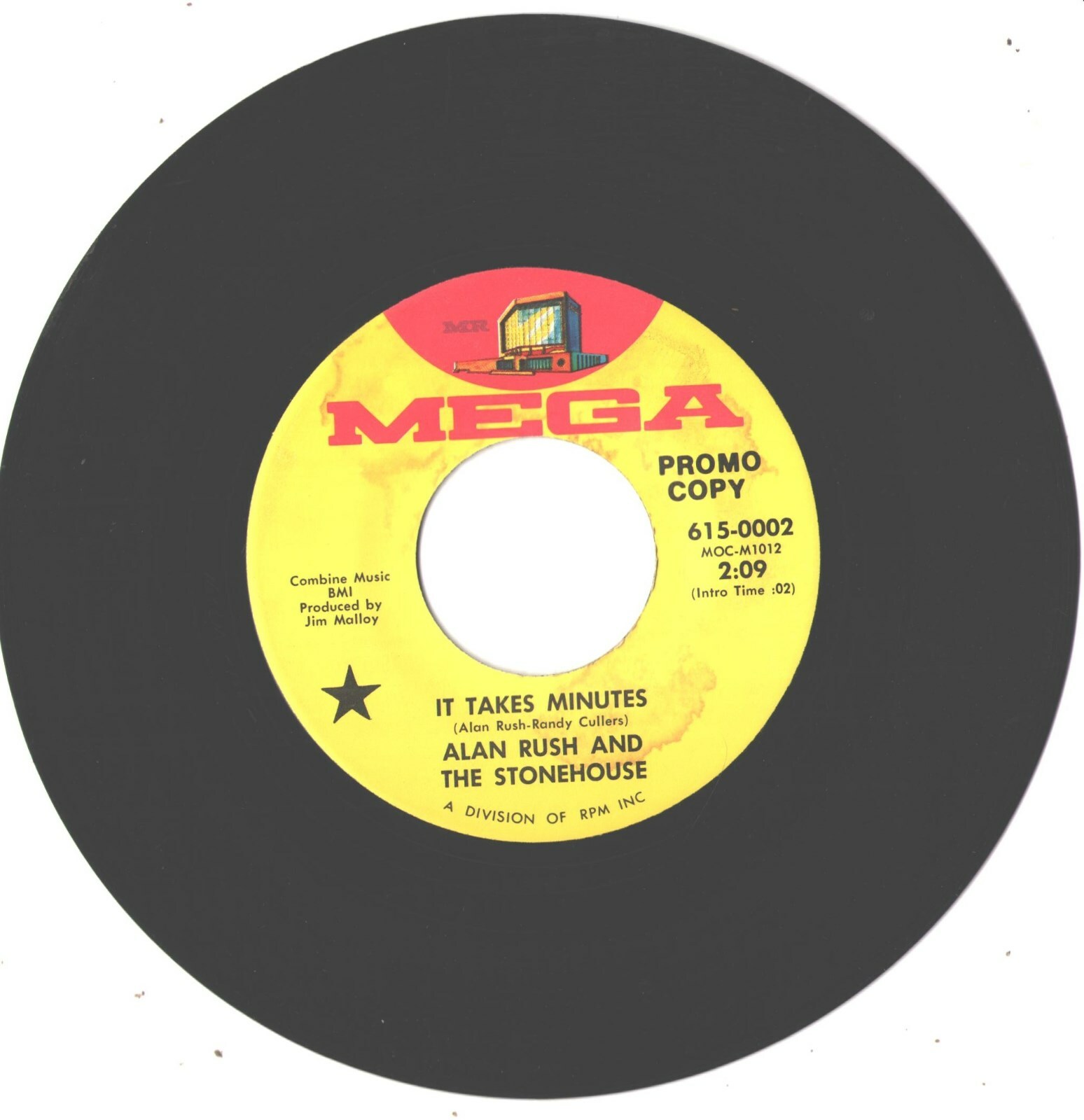 ALAN RUSH/STONEHOUSE--7'-PROMO 45--(IT TAKES MINUTES)---EX | eBay