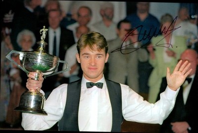 Stephen Hendry Hand Signed 12x8 Photo Snooker Crucible Autograph ...