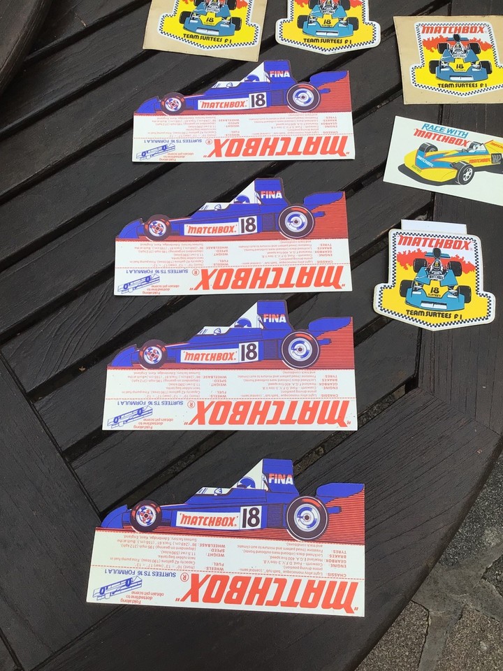 MATCHBOX TEAM SURTEES FORMULA 1 F1 1970s ORIGINAL STICKER LOT | eBay UK