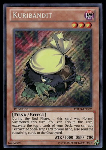 Yugioh! Kuribandit DRLG-EN002 Secret Rare 1st Ed VLP | eBay