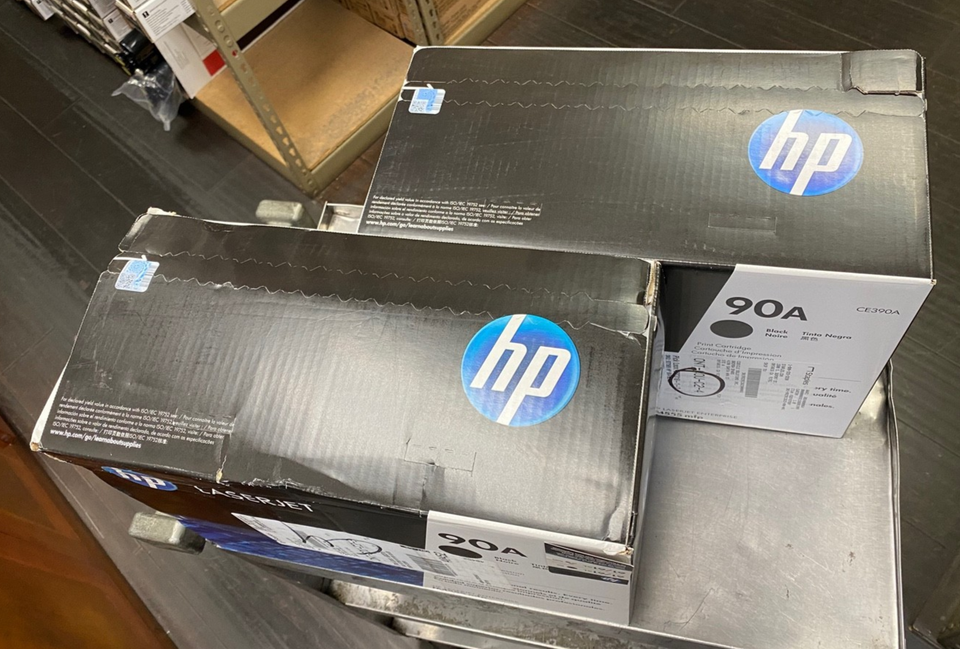 Genuine HP 90A CE390A Black Original LaserJet Toner Cartridge a lot of ...