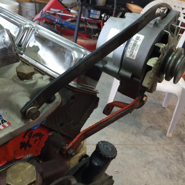 Black Small Block Alternator Bracket for Chevy SBC 283 327 350 Short ...