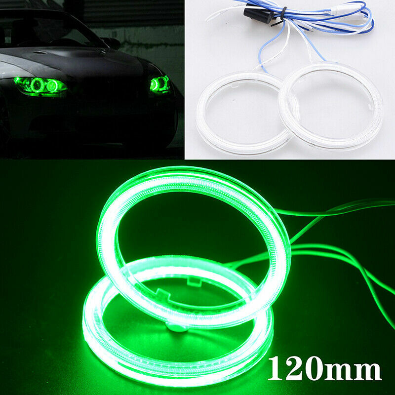 COB LED Angel Eye Halo Ring Fog Light Headlight Universal 60/70/80/90 ...