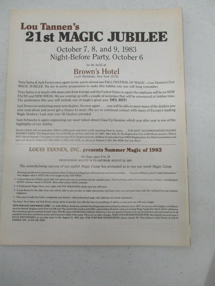 GENII THE CONJURORS MAGAZINE MAY 1983 FAUCETT ROSS MAGIC MAGICIAN ...