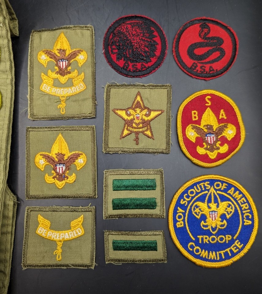Vintage 1970s Boy Scout Merit Badge Sash w/22 Badges Boy Scouts BSA ...