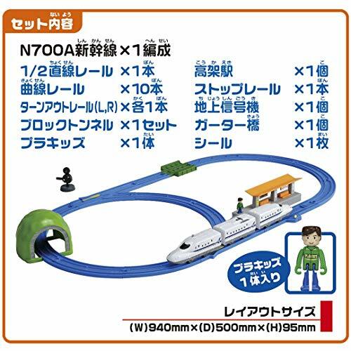 TAKARA TOMY Pla-Rail Plarail Shinkansen Bullet Train N700A Basic Set w ...