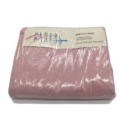 Caress King Size Flat Sheet Percale 50 50 Poly Cotton Blend EBay caress-king-size-flat-sheet-percale-50-50-poly-cotton-blend-ebay
