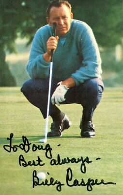 Billy Casper Autographed Postcard | eBay