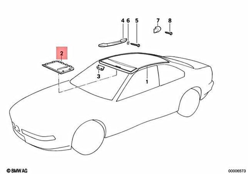 Genuine BMW E31 840Ci 840i 850Ci 850CSi Cover Sliding Roof Motor ...