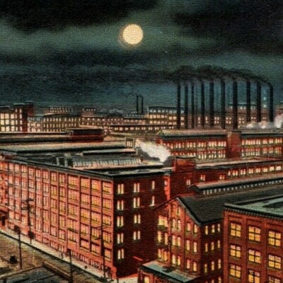 BF Goodrich Factories Akron Ohio 15,000 EMPLOYEES! Night Vintage ...