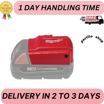 USB Power Cell Phone Charger Cordless Jobsite Milwaukee 18v Battery ...
