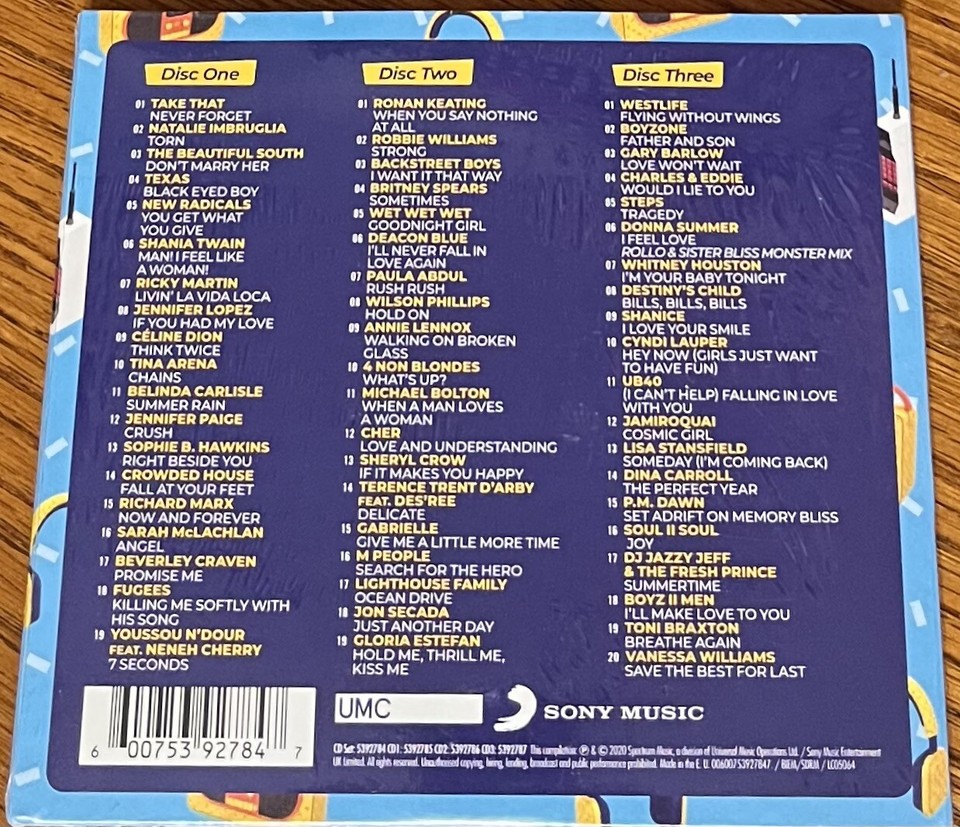 VARIOUS "MAGIC 90S-THE SONGS YOU LOVE" BRAND NEW ORIGINAL 2020 UK 3CD ...