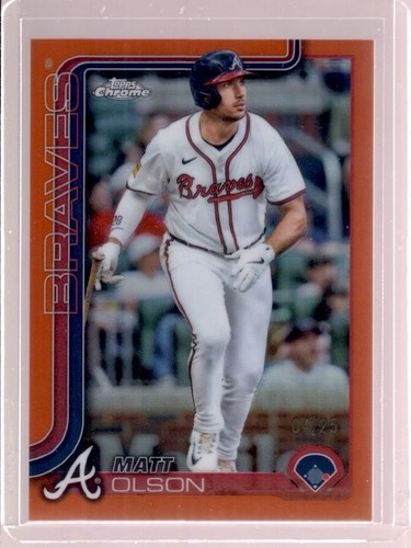 MATT OLSON 2025 Topps Chrome #193 Orange Refractor #04/25 | eBay