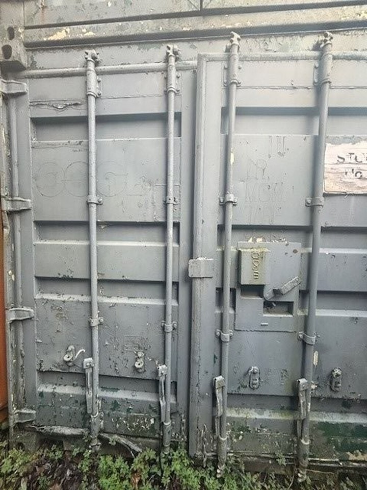 20 ft x 8 ft Grey / Blue Steel Storage Sea Container - Second Hand ...