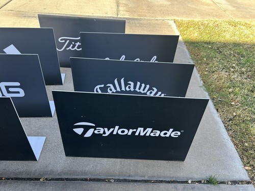 Golf Ad Advertisement Sign Lot From A Golf Store - Nike Ping Titelist ...
